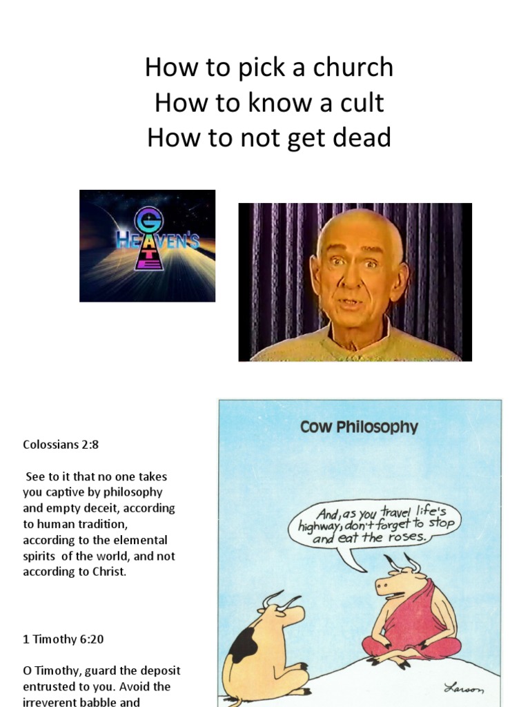 Cult Session 1 Presentation | PDF | Protestant Theology | Jesus