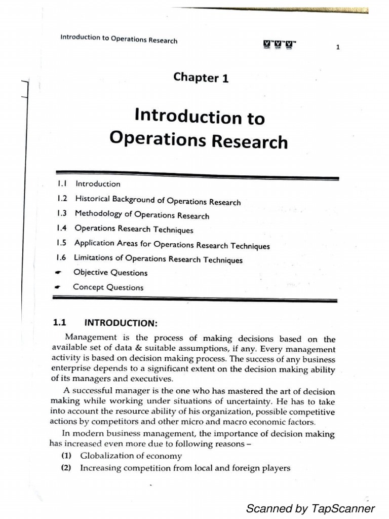 Or Unit 1 Internals-Compressed | PDF | Mathematical Optimization | Operations Research