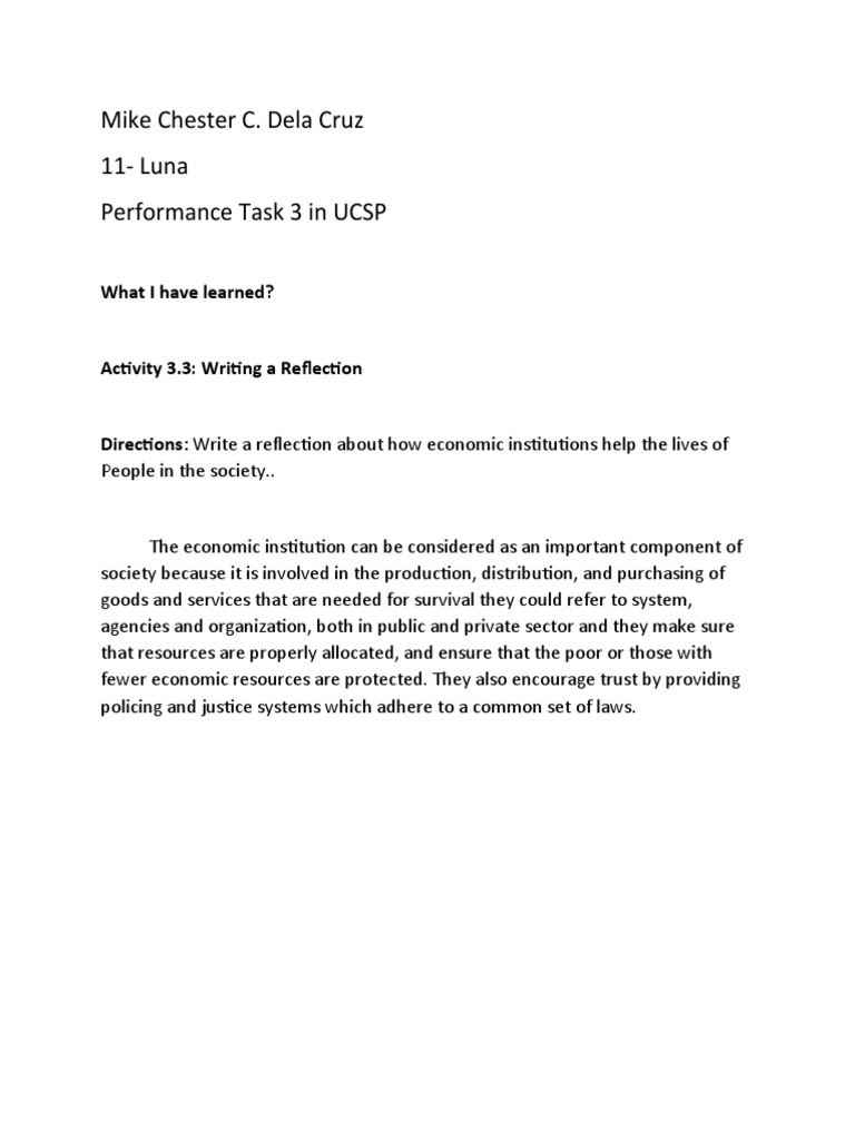 Performance Task 3 in UCSP | PDF | Politics | Social Science