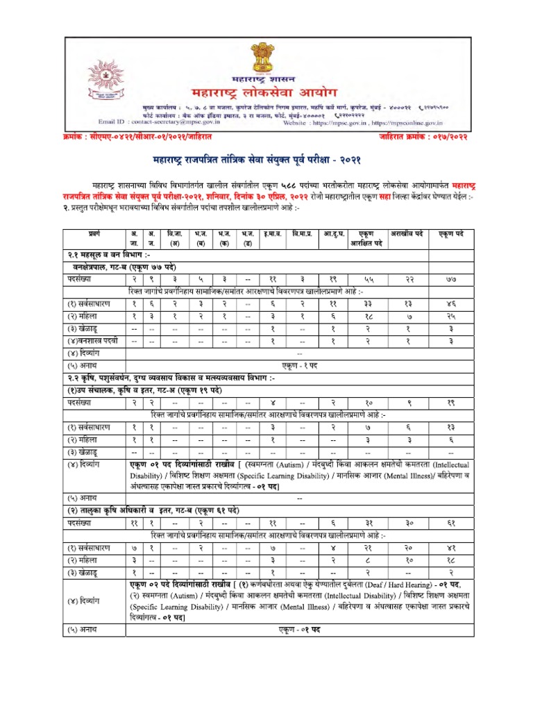 MPSC Technical Notes | PDF