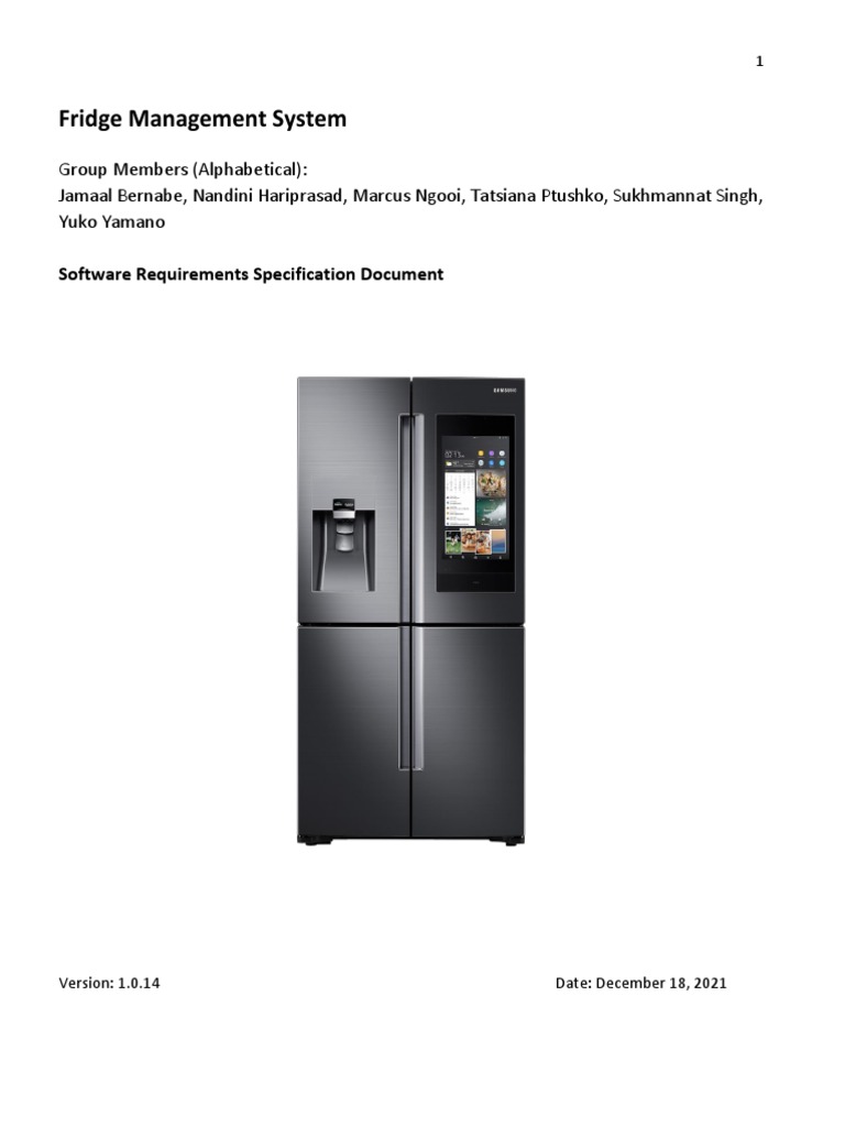 COMP246-016 - Fridge Management System - Parts A, B, & C | PDF | Use ...