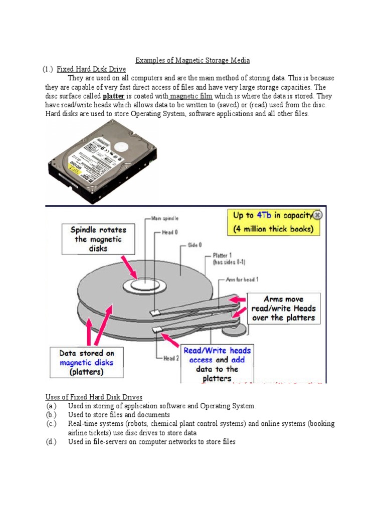 Ict Magnetic Storage Media | PDF | Hard Disk Drive | Floppy Disk