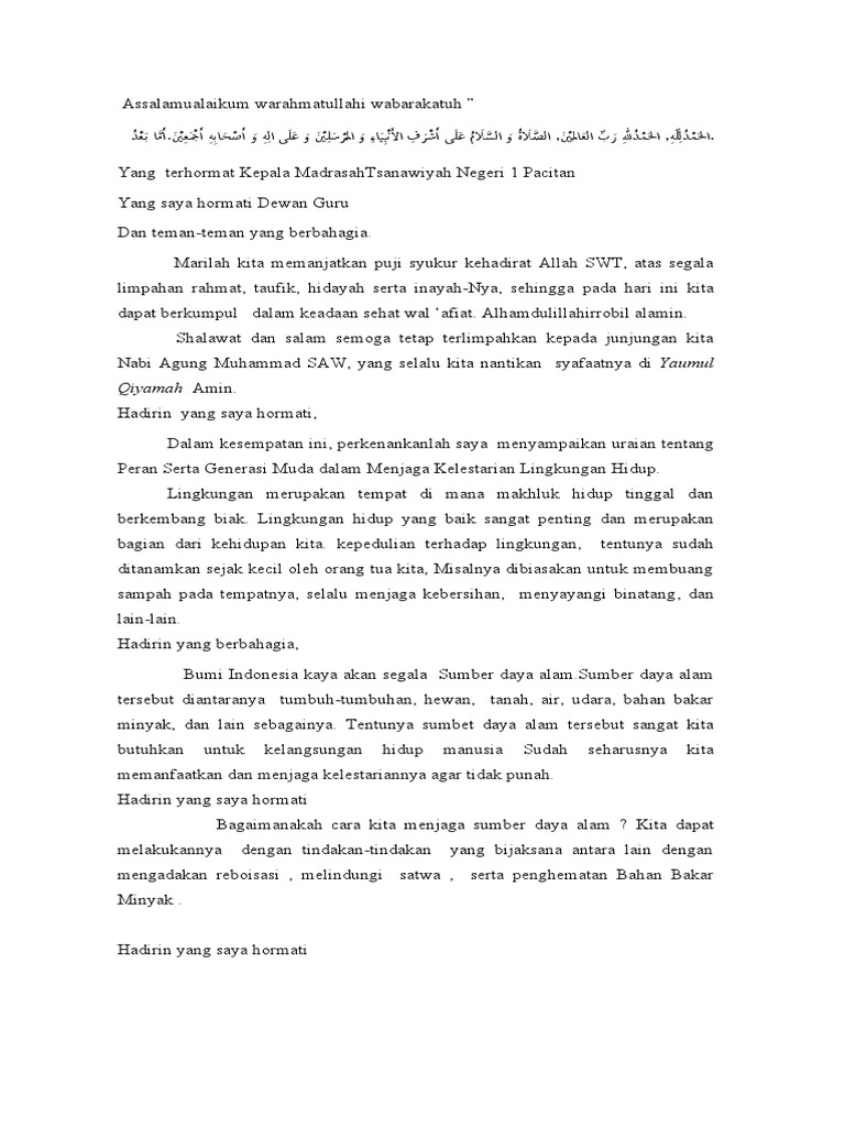 Materi Dan Soal Teks Pidato Kelas 9 | PDF