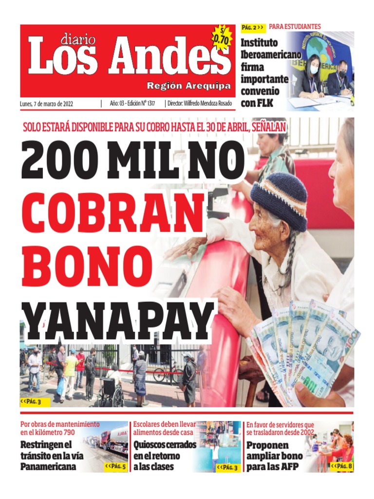 Diario Los Andes Region Arequipa Edición 1317 | PDF