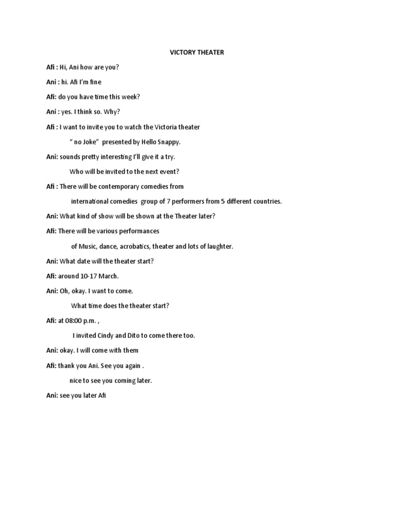 Dialog Invitation | PDF