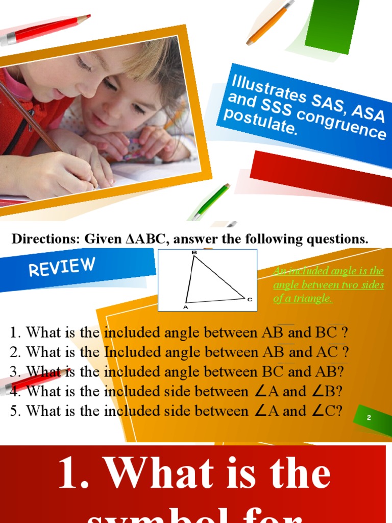 Illustrates S As, Asa and SSS C Ongruence Postulate | PDF | Euclidean ...