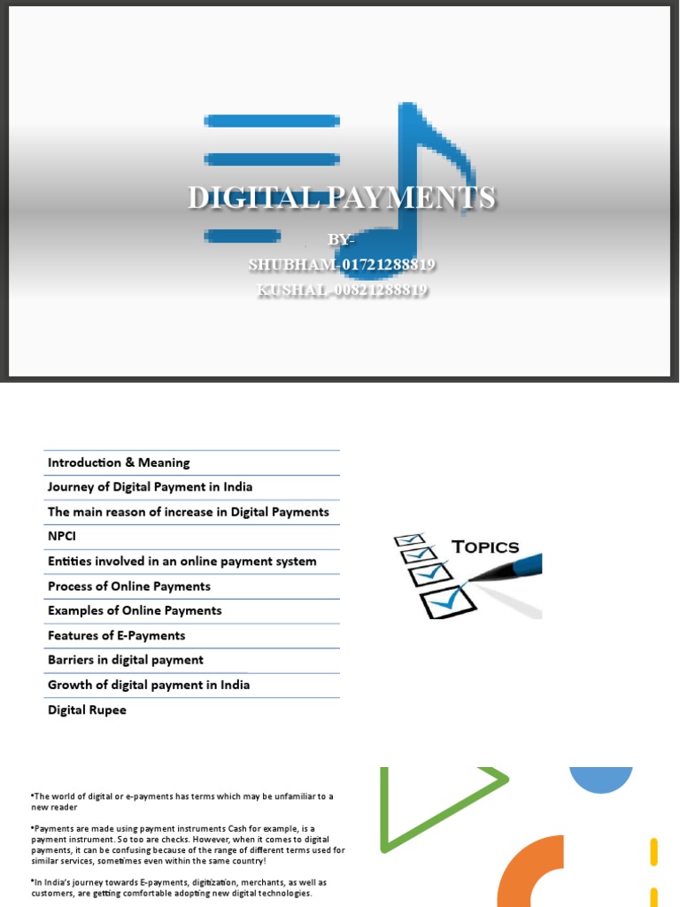Digital Payments Evolution in India | PDF | Payments | Cheque