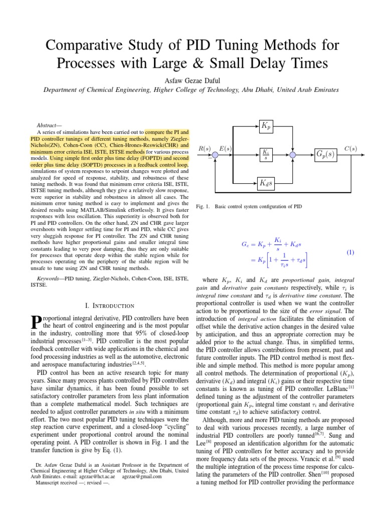 Implementing Machine Learning Algorithms For Predictive Pid Tuning Bas – peerdh.com