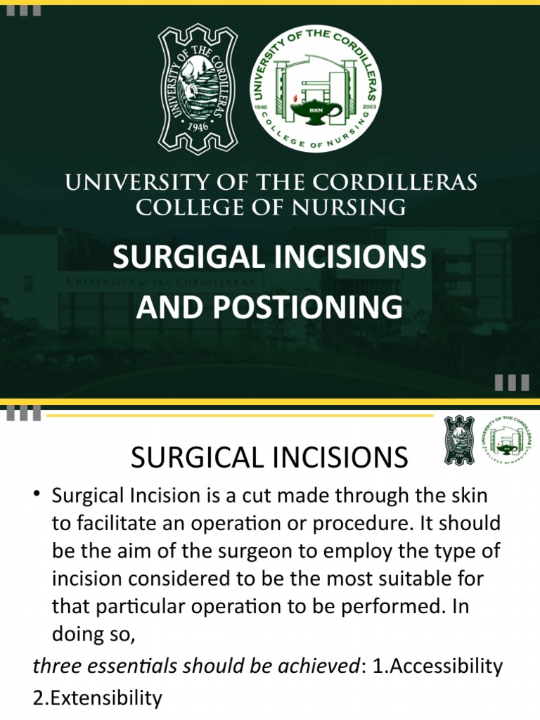 Surgical Incision and Positioning | PDF