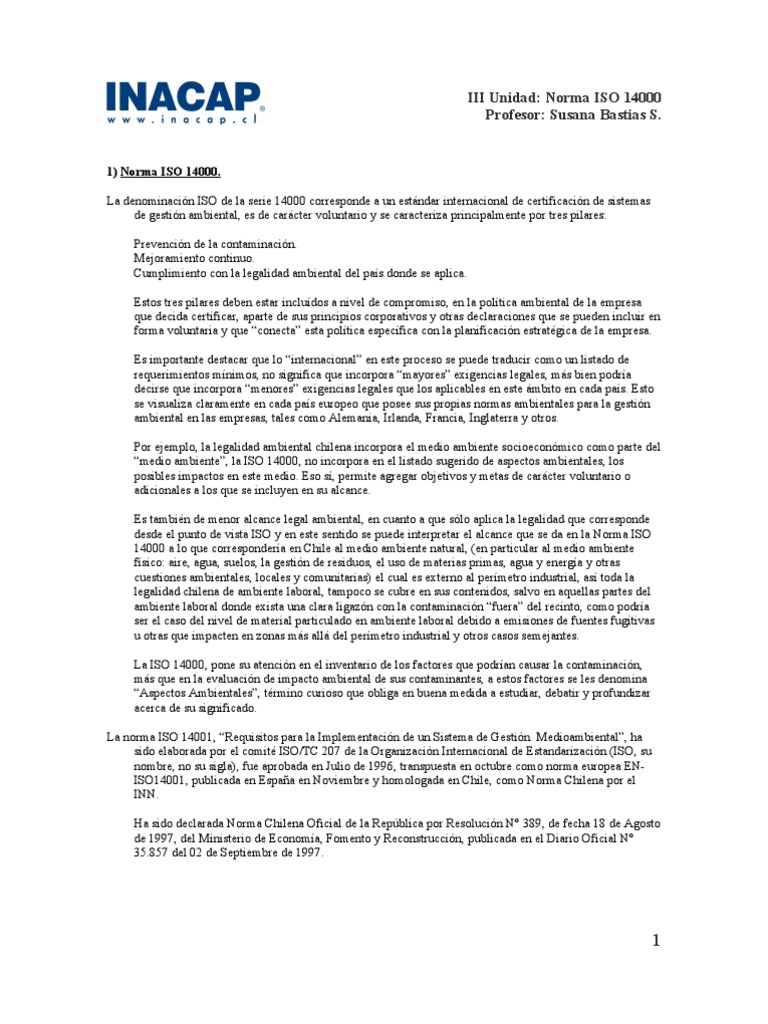 Norma ISO 14000 | PDF | Business