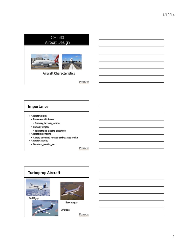 Aircraft Characteristics | PDF | Runway | Landing Gear