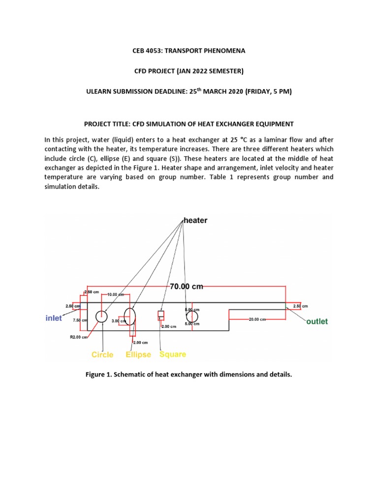 CFD Project - Jan 2022 | PDF | Computational Fluid Dynamics | Heat ...