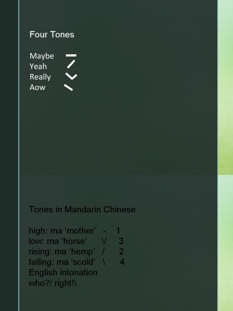 Chinese Phonetic System - Initials | PDF | Pinyin | Tone (Linguistics)