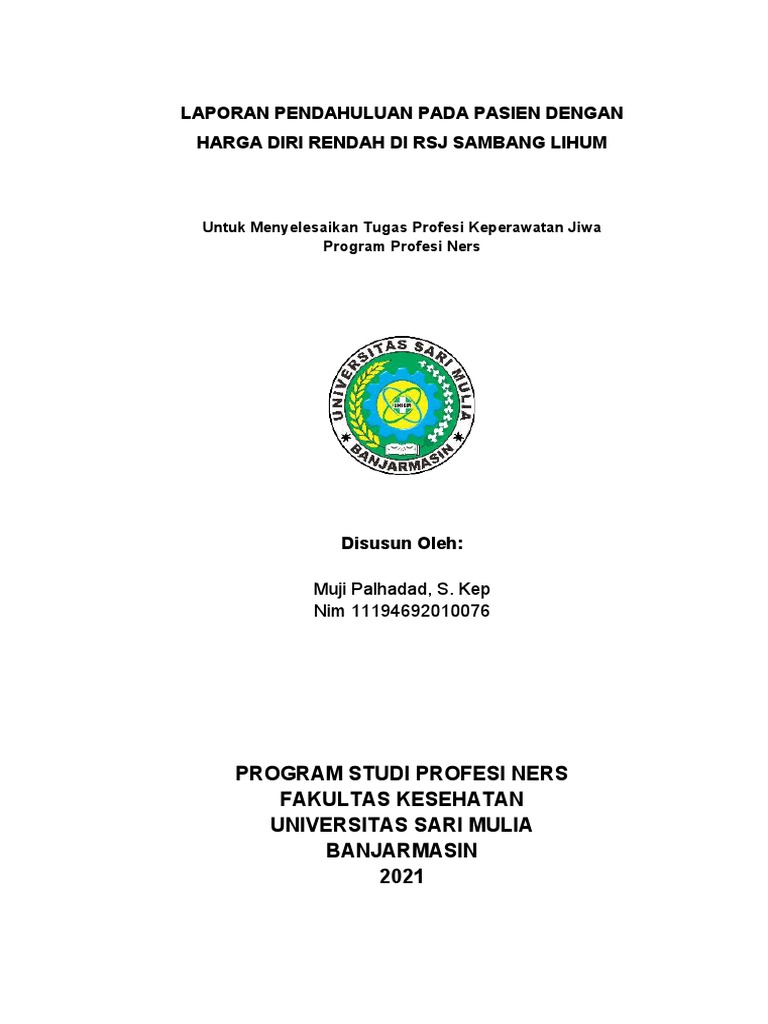 LP Harga Diri Rendah | PDF