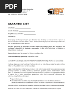 Obrazac o Reklamaciji | PDF