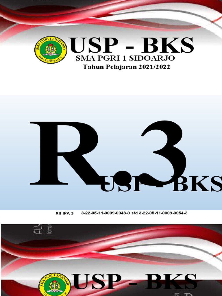 Usp - BKS: Sma Pgri 1 Sidoarjo | PDF