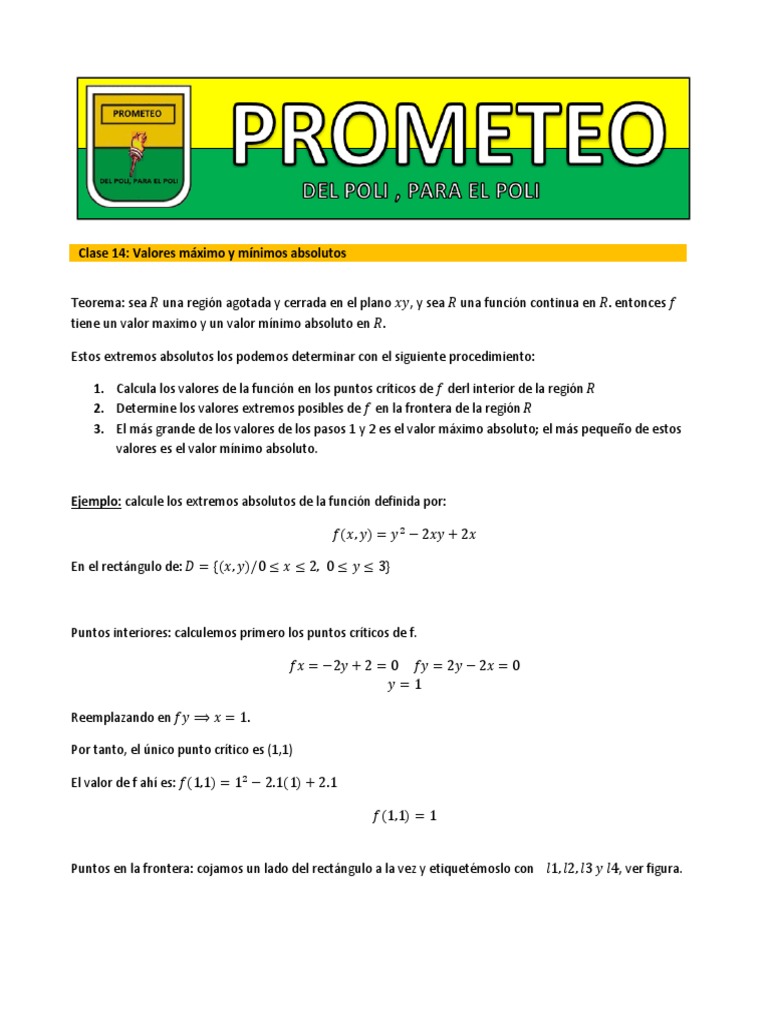 Calculo de Varias Variables - Clase14 | PDF | Función continua ...