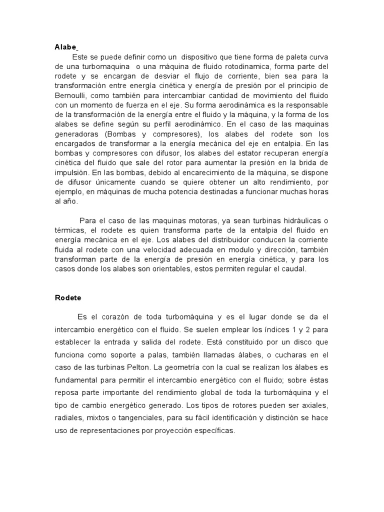 Alabes y Sus Tipos | PDF