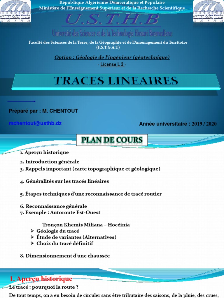 Tracé de l'Autoroute Est-Ouest en Algérie | PDF