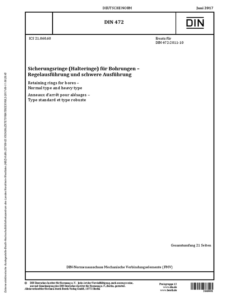Din 472 | PDF