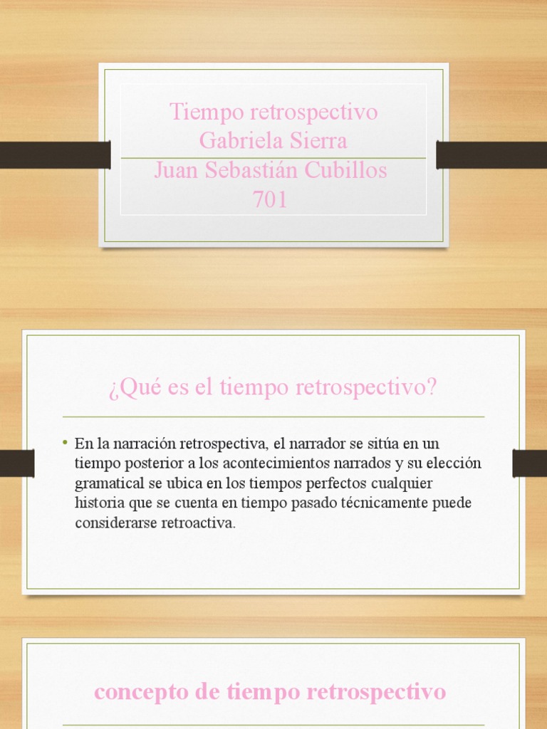 Tiempo Retrospectivo | PDF