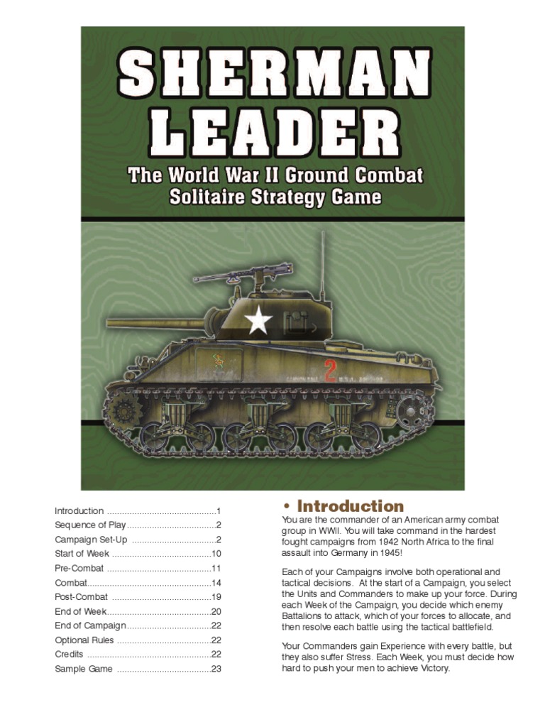 Sherman Leader | PDF | Tanks | Artillery