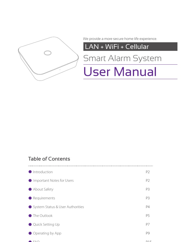 User Manual: Smart Alarm System | PDF | Wi Fi | Computer Network