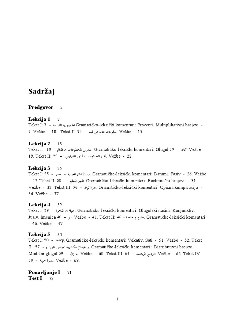 Arapski Jezik 2 Mitrovic A | PDF