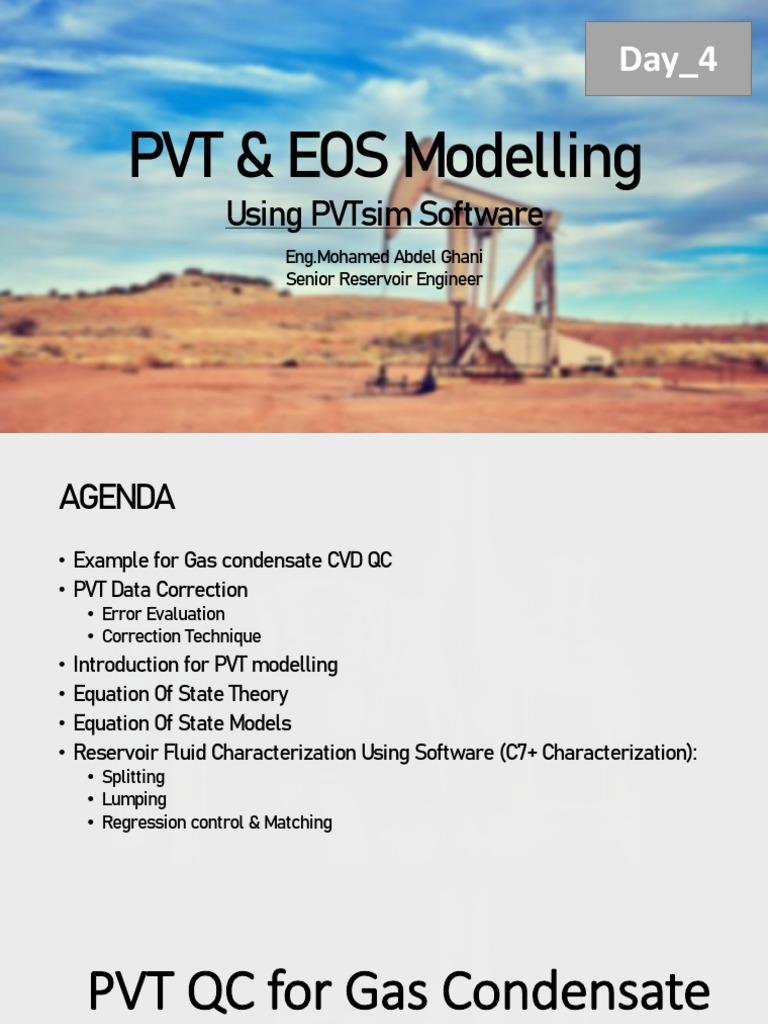 PVT & Eos Modelling: Using Pvtsim Software | PDF | Physical Sciences ...