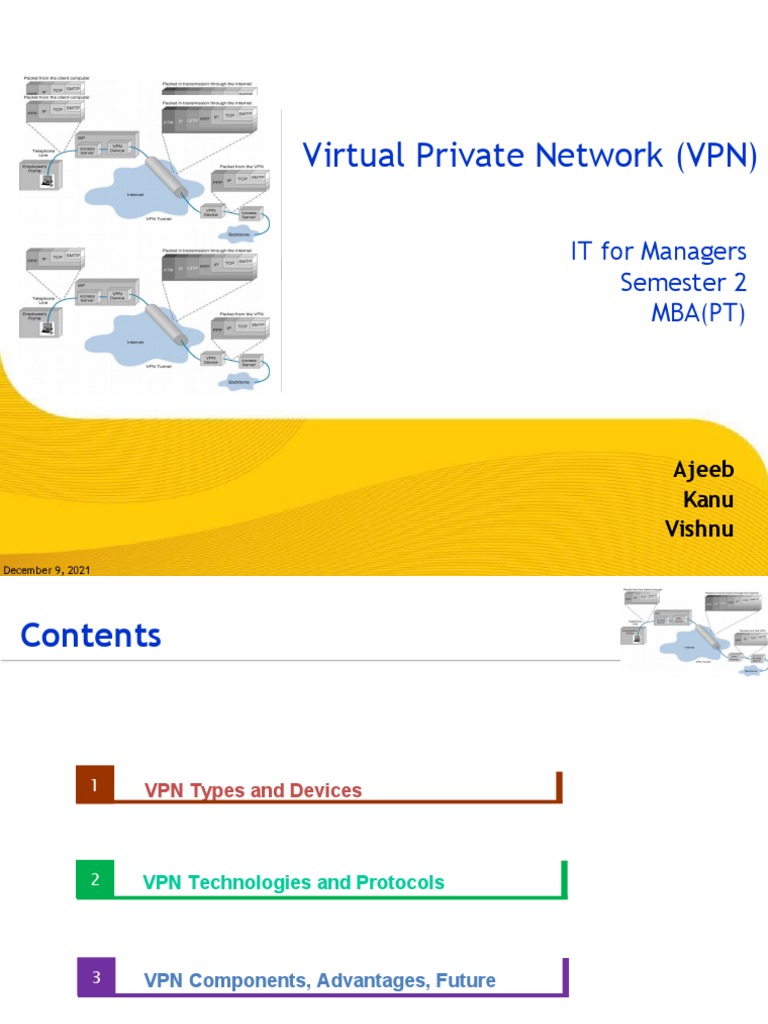 Overview of VPN Types and Technologies | PDF | Virtual Private Network ...