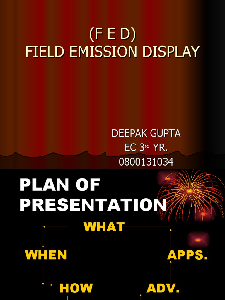 Field Emission Display | PDF | Display Technology | Liquid Crystal Display