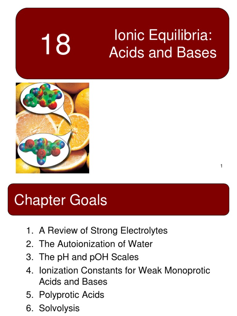 Chapter18 (Ionic Equilibria) | PDF | Acid | Ph