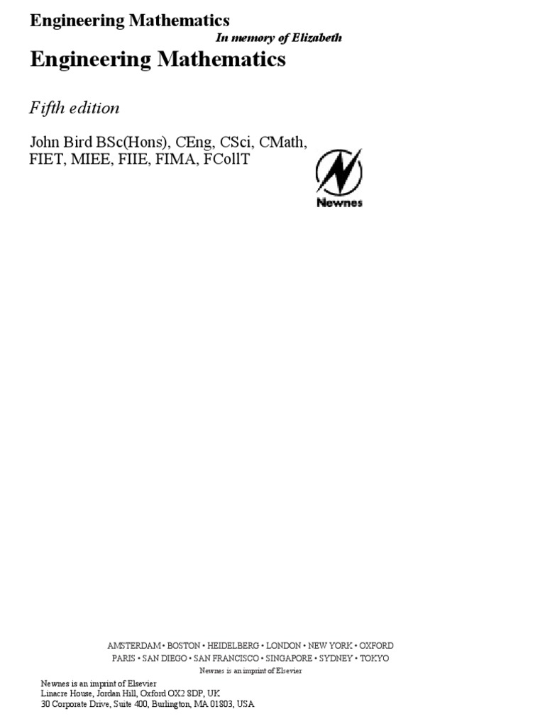Engineering Mathematics | PDF | Trigonometric Functions | Trigonometry