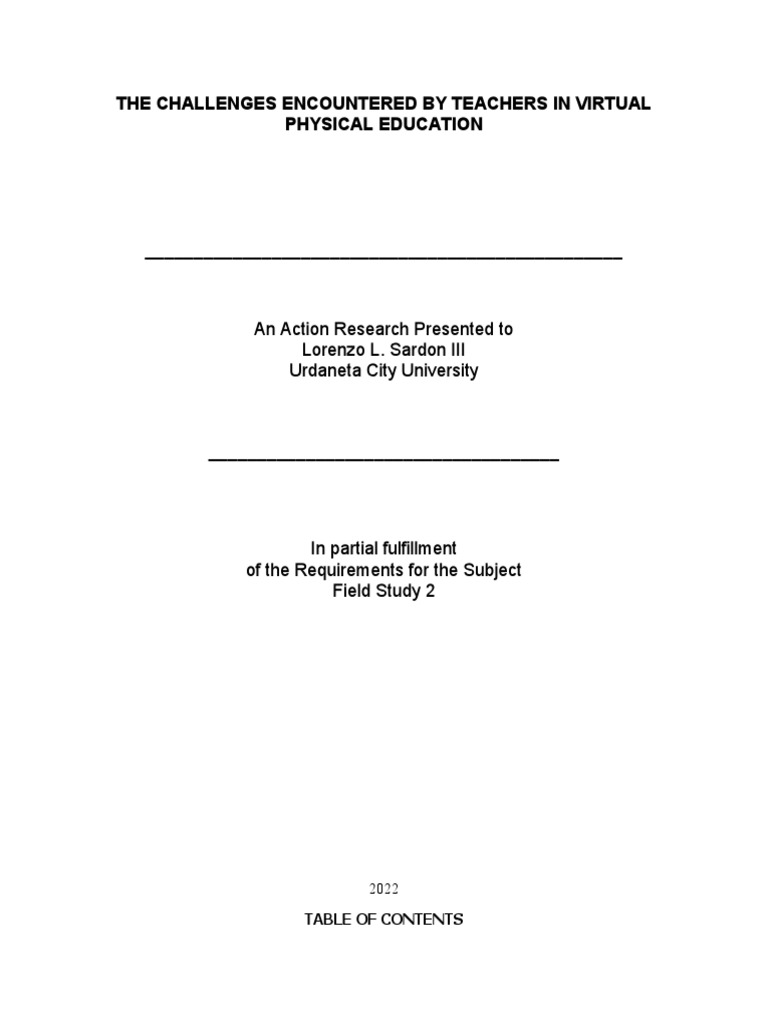 The Challenges Encountered by Students in Virtual Physical Education ...