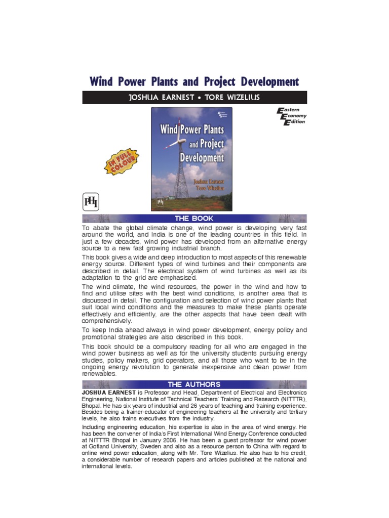 Wind Power Plants | PDF | Wind Power | Power Station