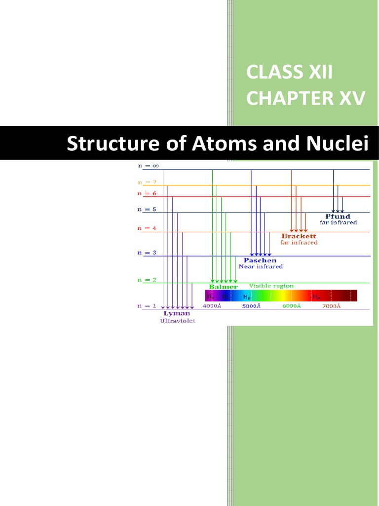 Structure of Atoms and Nuclei: Class Xii | PDF | Atoms | Electron