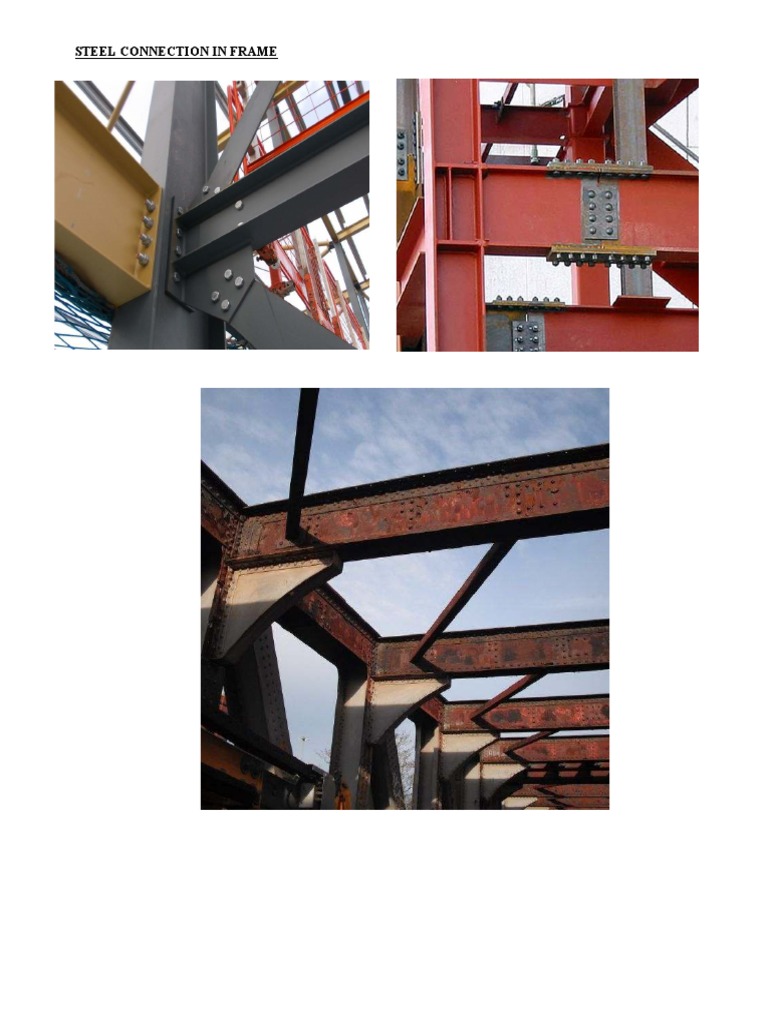 Detail of Beam Connection | PDF | Beam (Structure) | Rivet