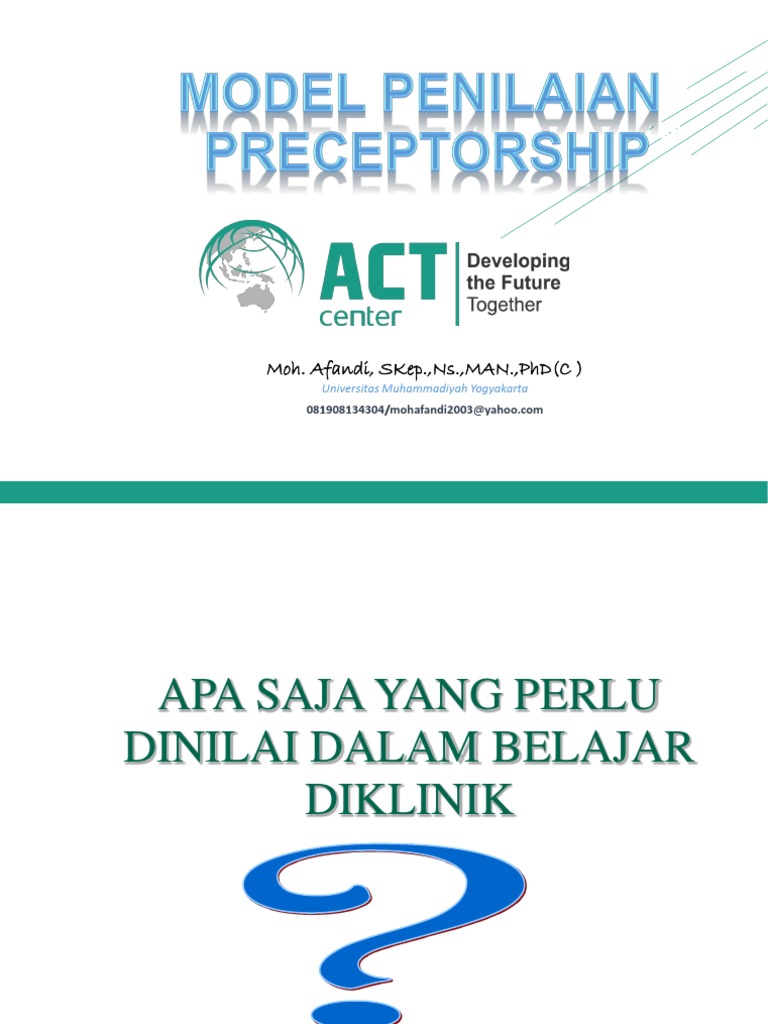 Penilaian Preceptorship (Mini-Cex, Dops, Longcase, Soca) 2020 | PDF | Science | Medicine
