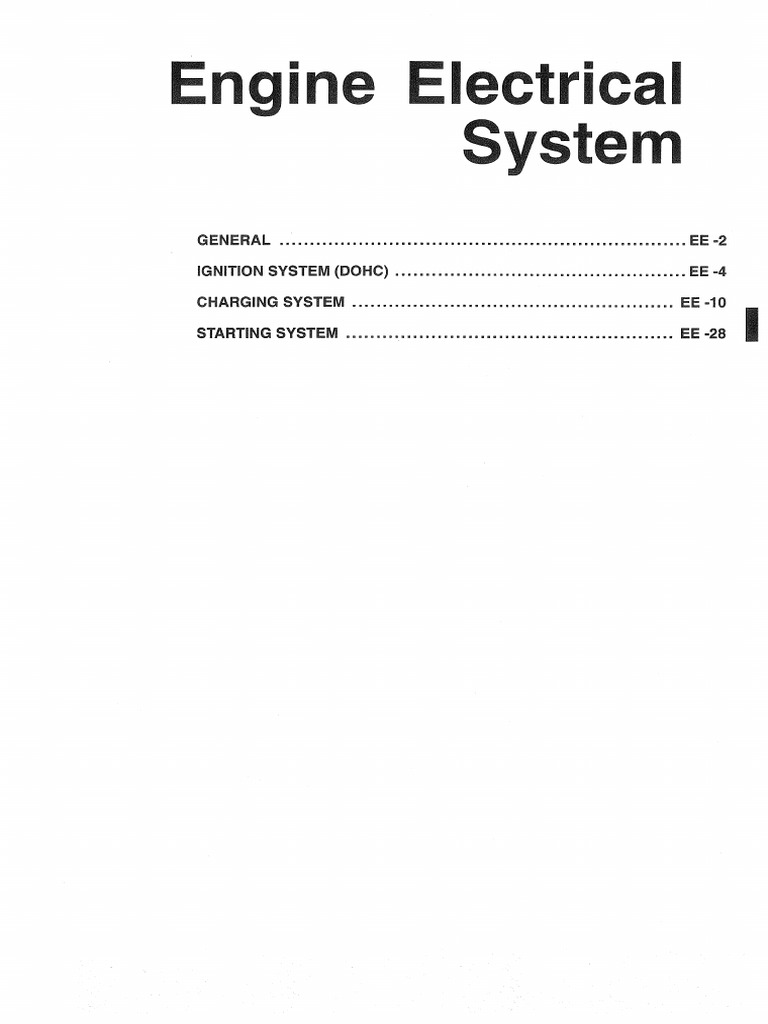 Hyundai Matrix 2002 Workshop Manual - Engine Electrical System | PDF