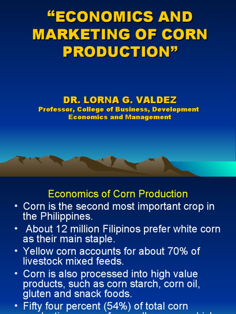 Corn Economics and Marketing in the Philippines | PDF | Maize | Interest