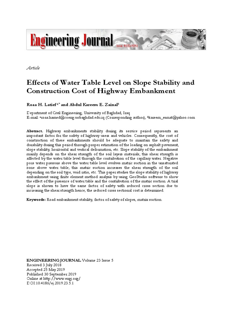 18 JURNAL INTL Effects of Water Table Level On Slope Stability and ...