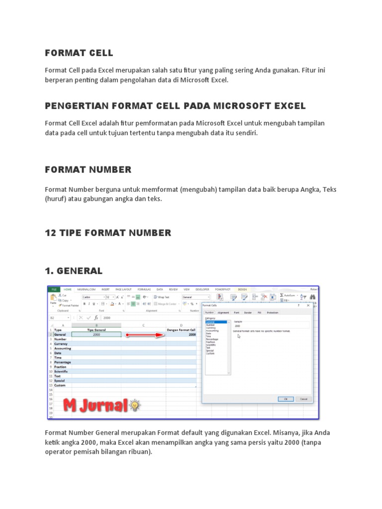 Format Cell Number | PDF