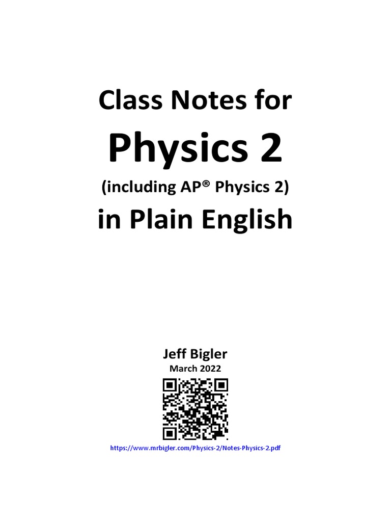 Notes AP Physics 2 | PDF