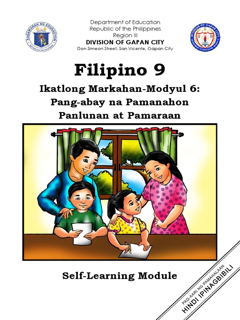Filipino 9 SLMs 3rd Quarter Module 6 1 | PDF