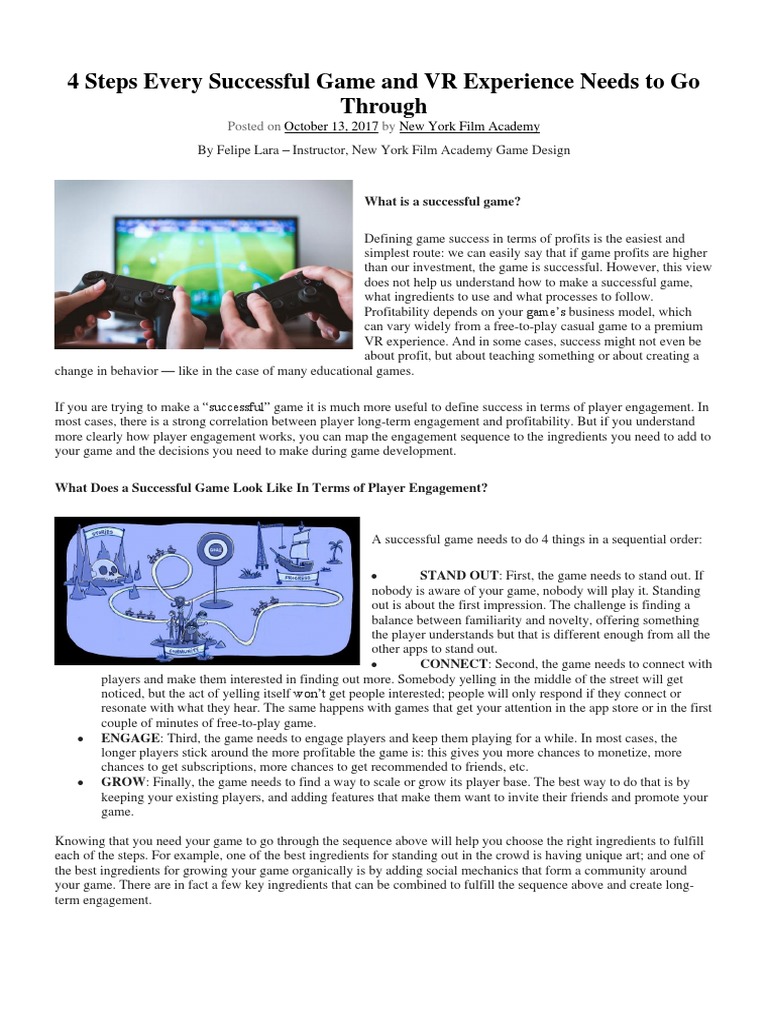 4 Steps Every Successful Game and VR Experience Needs To Go Through ...