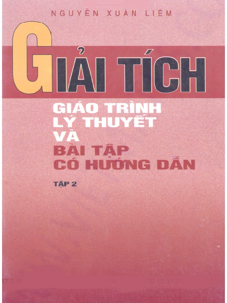 Tailieuxanh Giai Tich Giao Trinh Ly Thuyet Va Bai Tap Tap 2 Nguyen Xuan Liem Phan 1 4056 | PDF