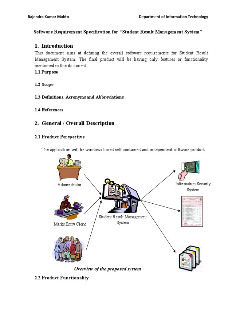 Student Result Management System Project Report PDF | PDF | Databases ...