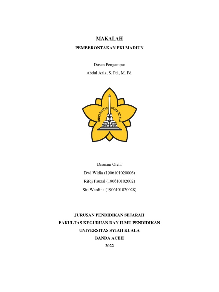 Pemberontakan PKI Madiun 1948 | PDF
