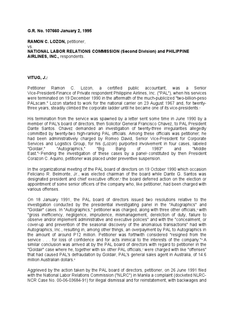 15 Lozon V NLRC | PDF | Jurisdiction | Partnership