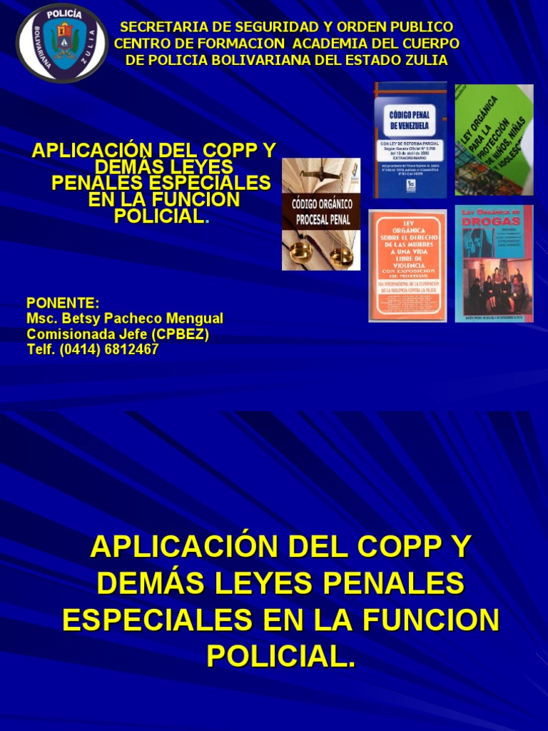Aplicación Del COPP A La Actuación Policial | PDF | Policía | Fiscal